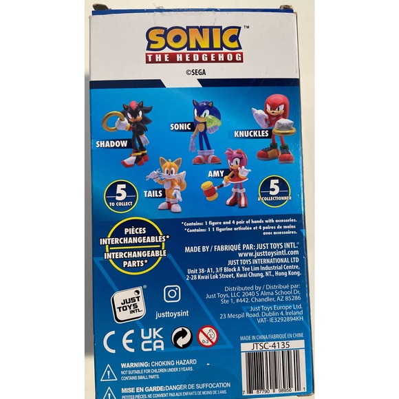 Just Toys | Toys | Sonic The Hedgehog Tails Buildable Figure 8 Cm W ...